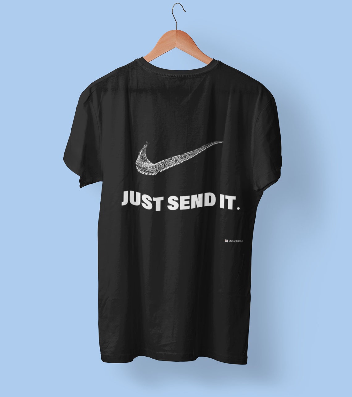 Just Send It Car T-shirt Tire Track Check Mark Funny Car - Etsy