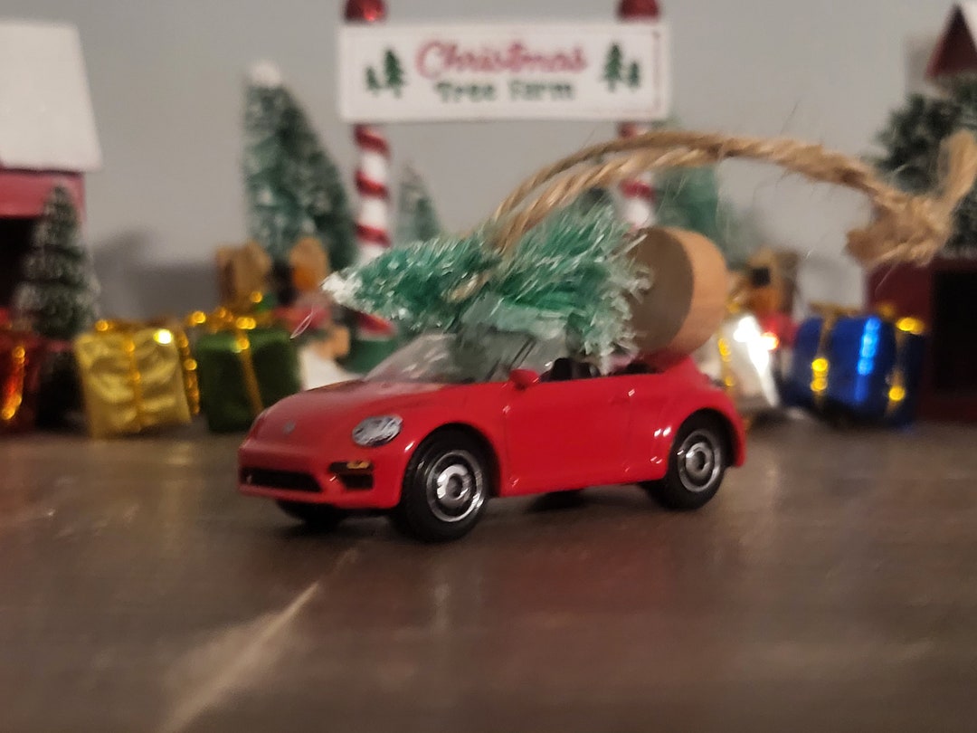 Volkswagen VW Beetle Christmas Ornament Car Holiday Tree Topper Herbie ...