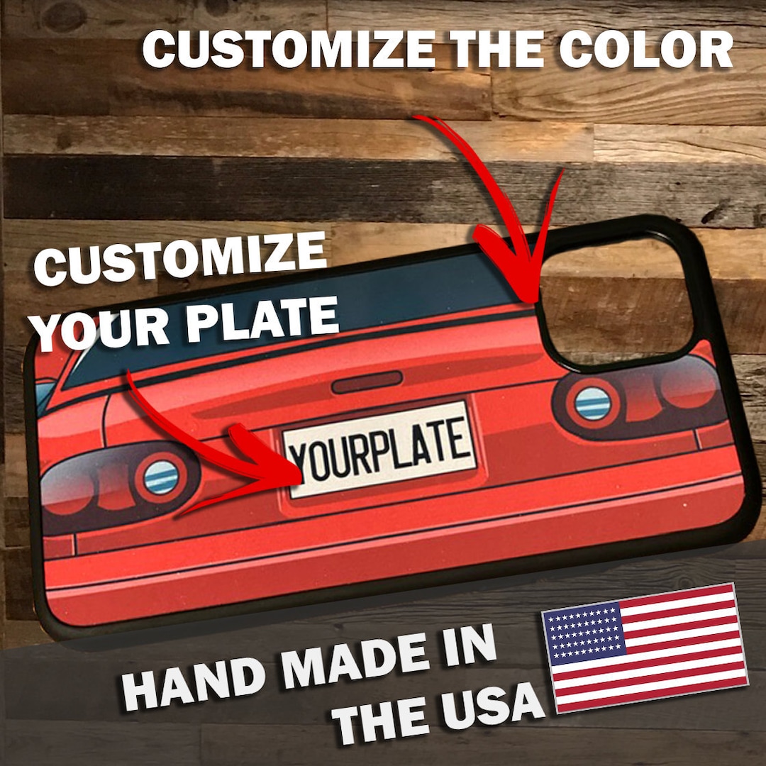 Mazda Miata MX5 MX-5 Rear Phone Case Customizable Custom Color Plate ...