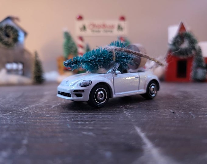 Volkswagen VW Beetle Christmas Ornament Car Holiday Tree Topper Herbie ...