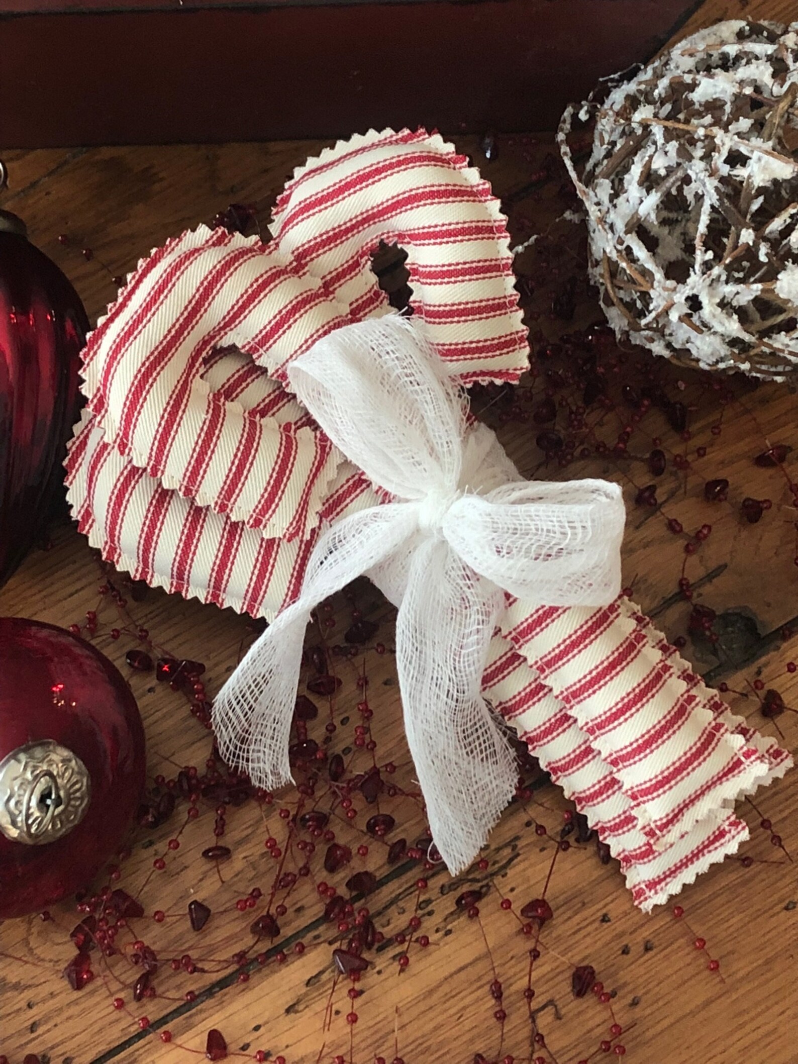 Primitive Farmhouse Fabric Candy Canes/ Stuffed Candy Canes/ - Etsy