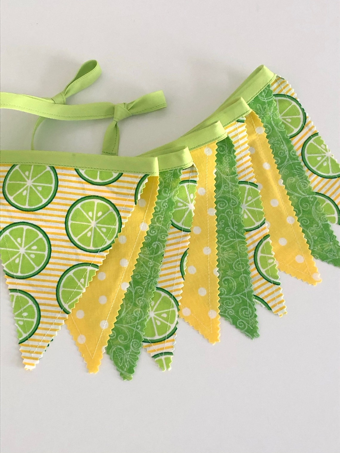 Lime Bunting Banner Lemon Lime Banner Lime Garland Summer | Etsy