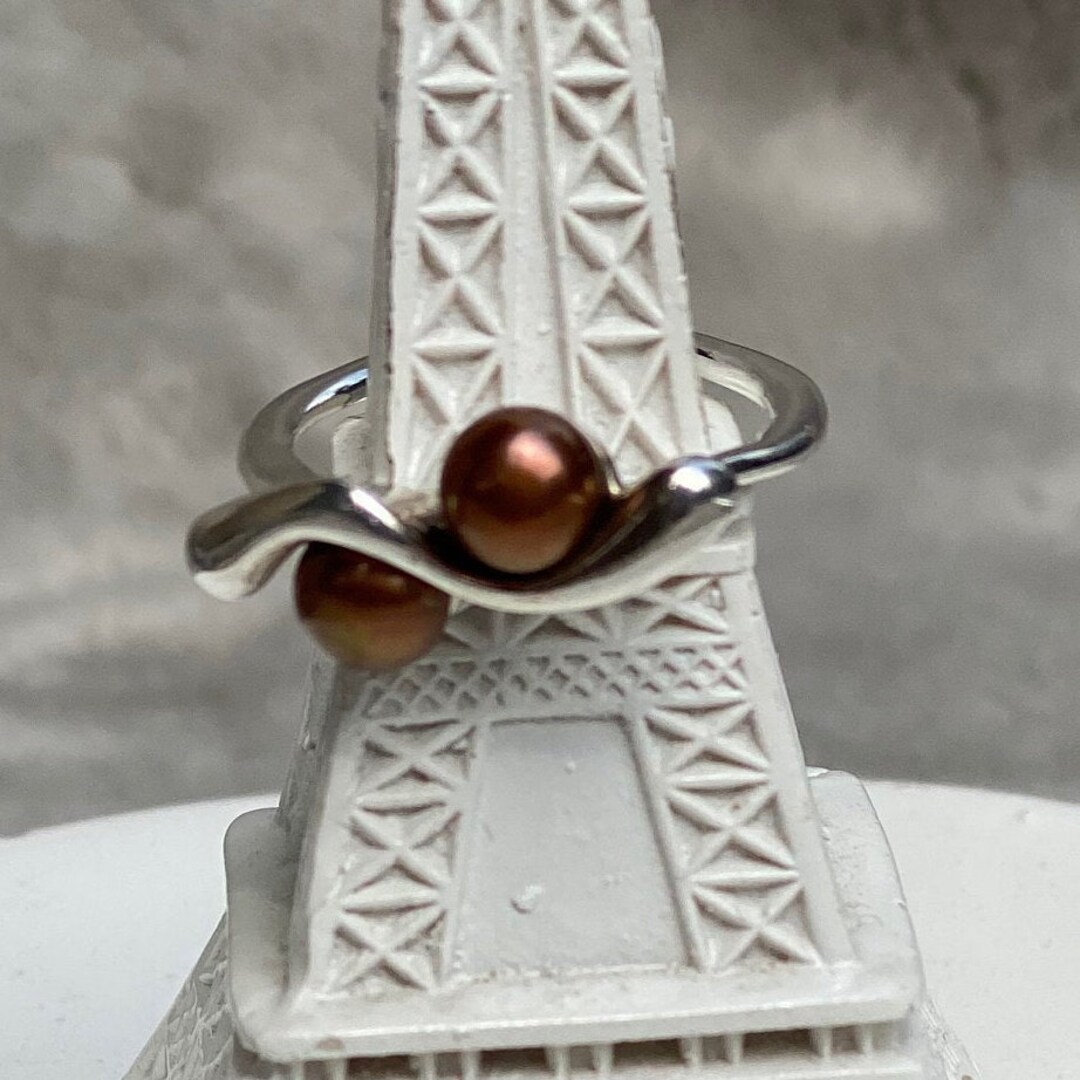 925 Silver Hagit Gorali Pearl Ring - Etsy