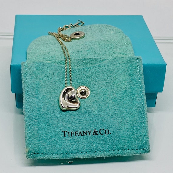 Rare Vintage Tiffany Co Elsa Peretti Full Heart Silver Pendant Necklace Etsy