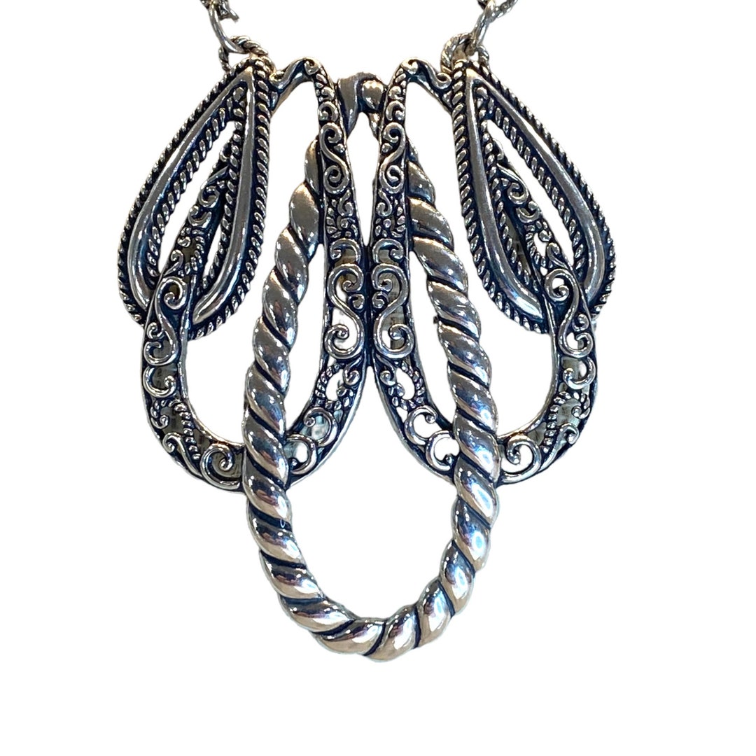 Carolyn Pollack Sterling Silver Lasting Connections Necklace - Etsy
