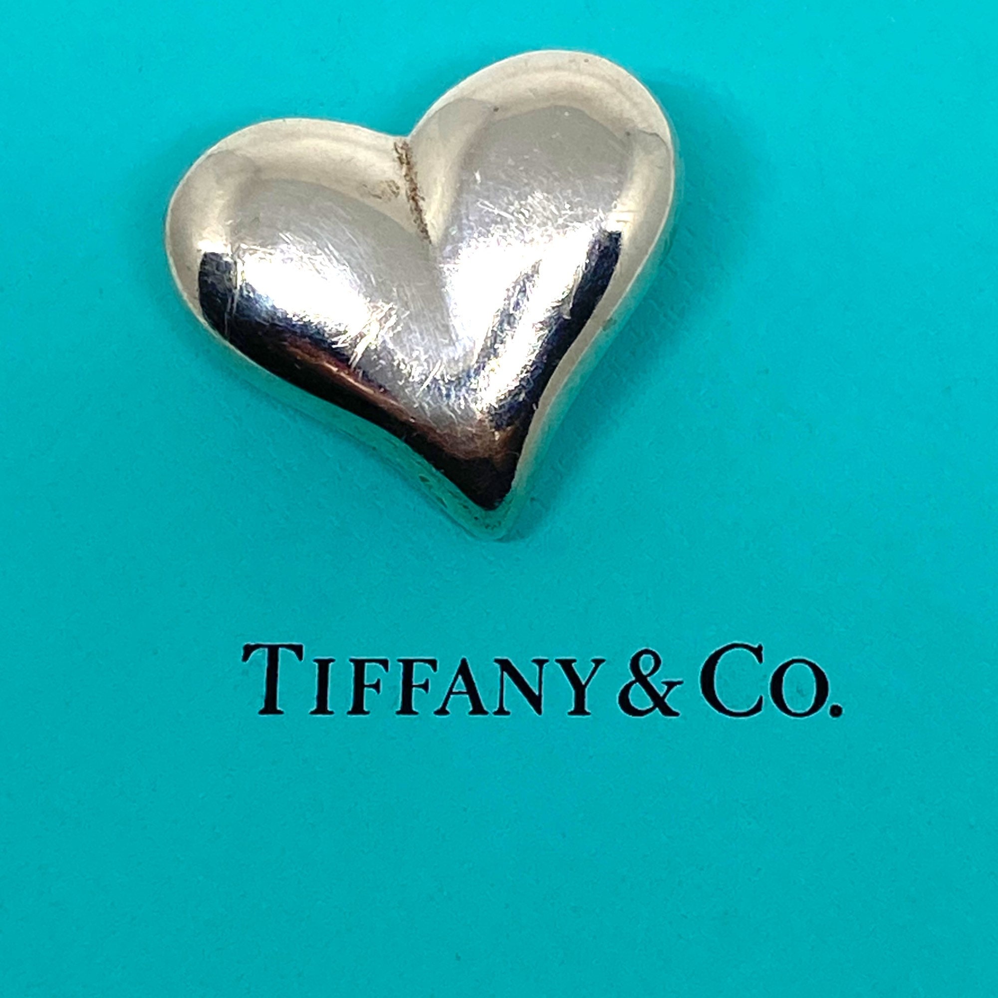 Rare Vintage Tiffany & Co. Sterling Silver Heart Pin/brooch - Etsy
