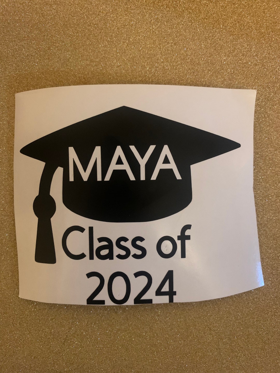 Class of 2024 Decal, Custom Graduation Sticker, Add Your Nameand Year ...