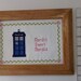 Tardis Sweet Tardis, Framed Cross Stitch Art - Etsy