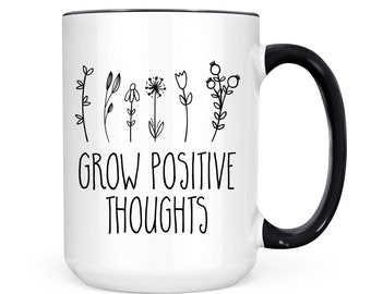 Positive Coffee Mug | Etsy