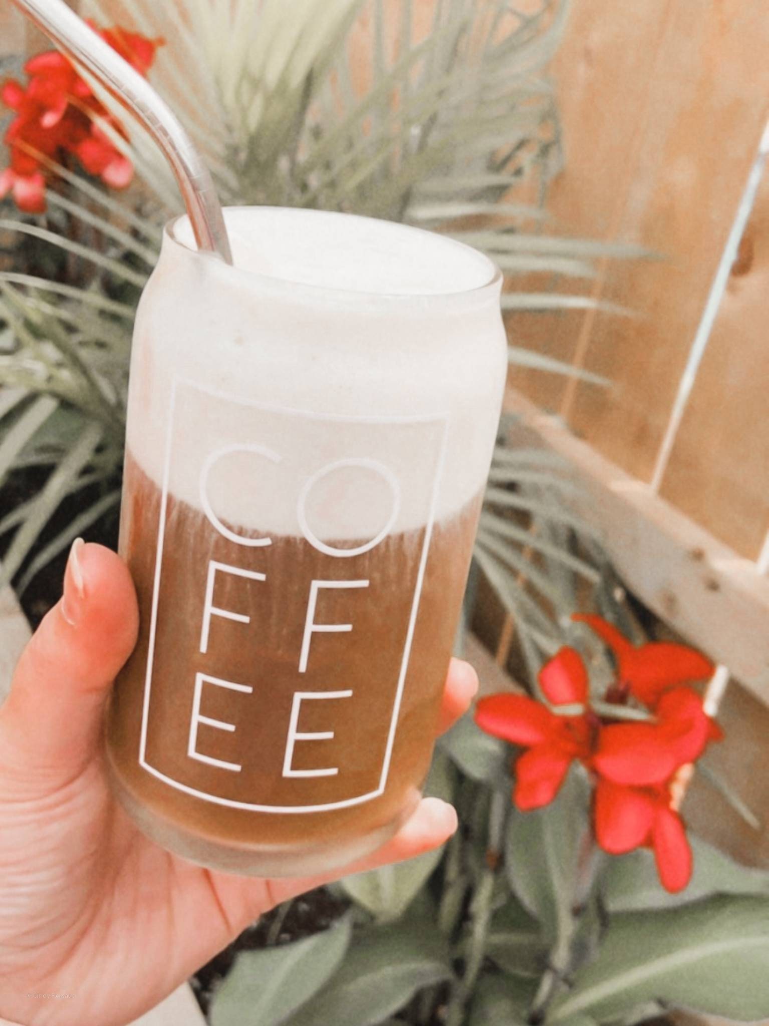 Coffee Iced Coffee Glass 16 Oz Iced Coffee Glass Cup Beer Etsy