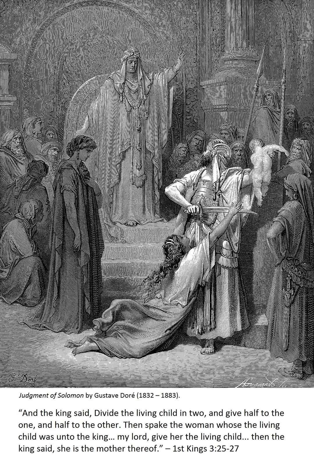 Judgment of Solomon 6" X 4" Post Card - Etsy