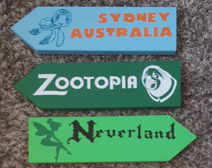 Disney Movie- Custom Hand-painted Signs, Arrows, Etc. - Etsy
