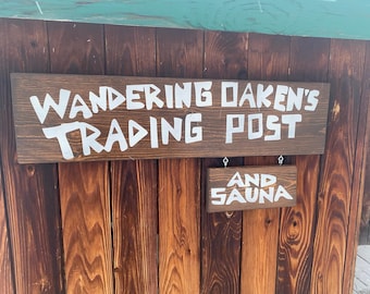 Wandering Oaken Trading Post Wooden Sign - Etsy
