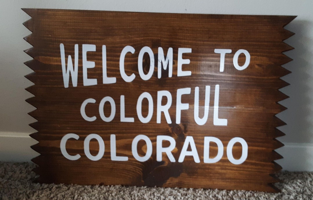 Extra Large Size Colorful Colorado Sign - Etsy