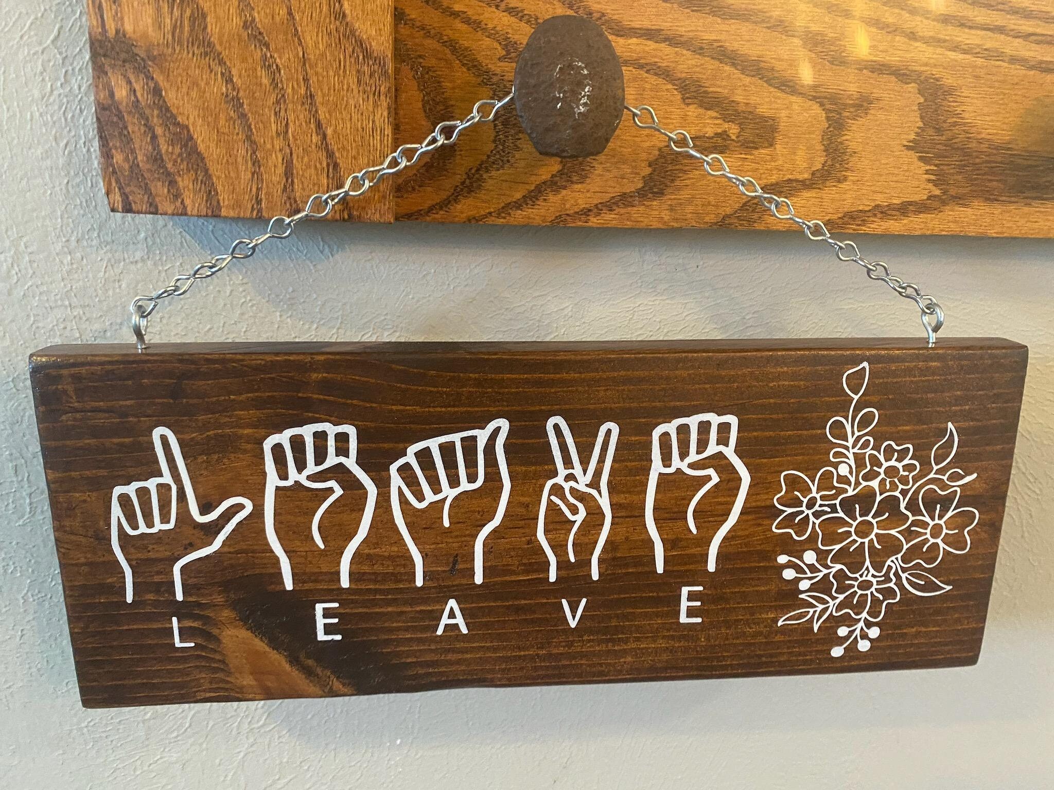 Sign Language Sarcastic Welcome Sign - Etsy