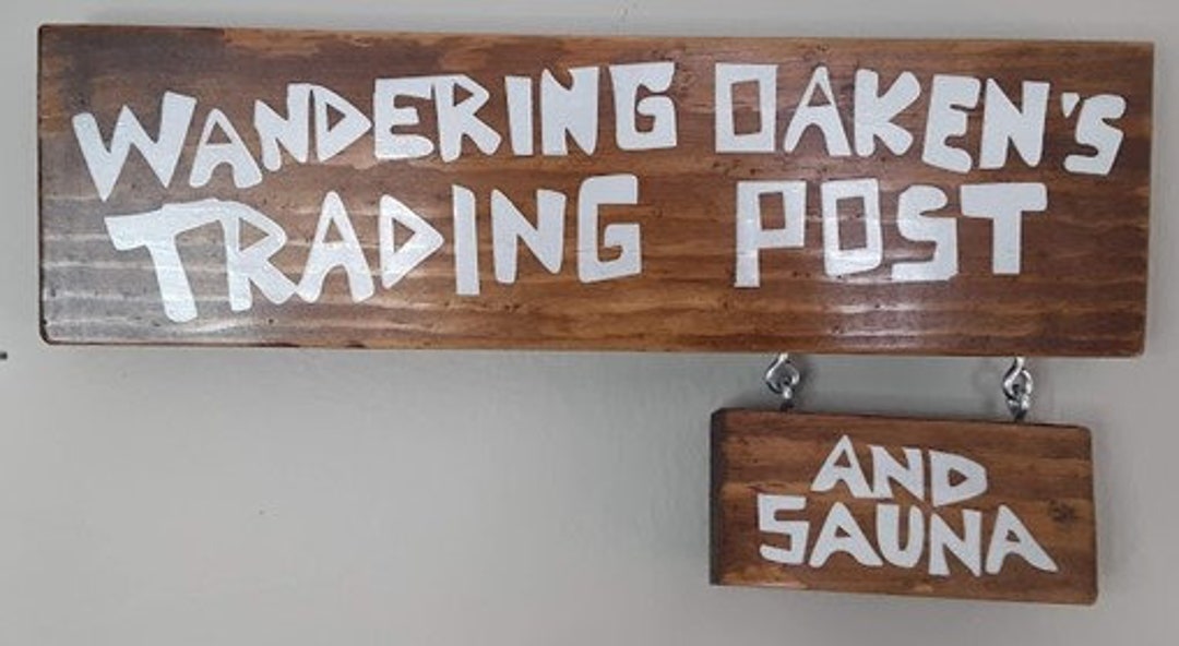 Wandering Oaken Trading Post Wooden Sign - Etsy