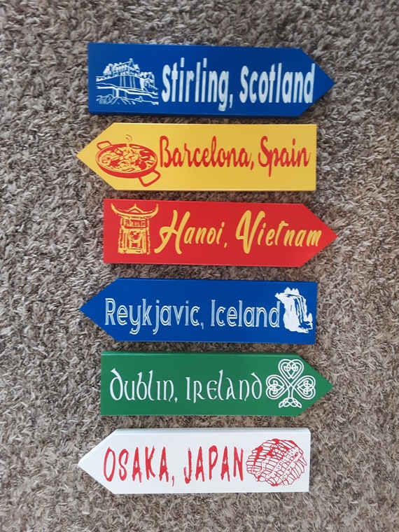 Wood Destination and Travel Arrows | Etsy