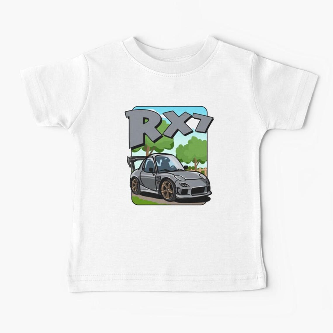 Cartoon Mazda RX7 Car Drawing - Good for Kids and Adults - Digital ...