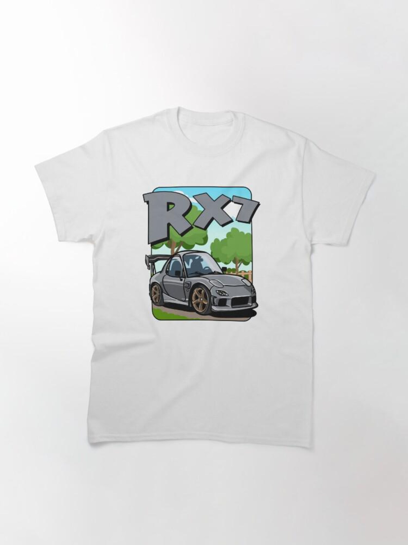 Cartoon Mazda RX7 Car Drawing - Good for Kids and Adults - Digital ...