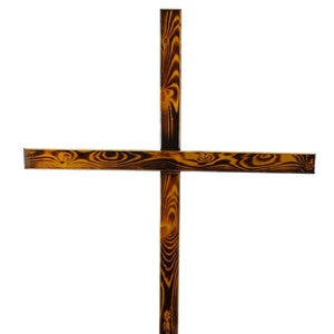 Large 5 Ft Tall, 60 Inch, Rugged, Rustic, Burnt, Wooden Cross,christian ...