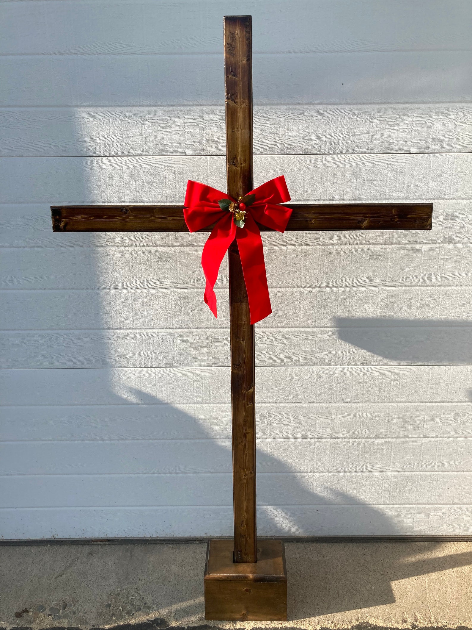 Large 5 Ft 60 Inch Yard Cross Rustic Cross Burnt Wood Dark - Etsy