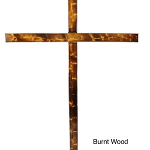 Large 5 Ft Tall, 60 Inch, Rugged, Rustic, Burnt, Wooden Cross,christian ...