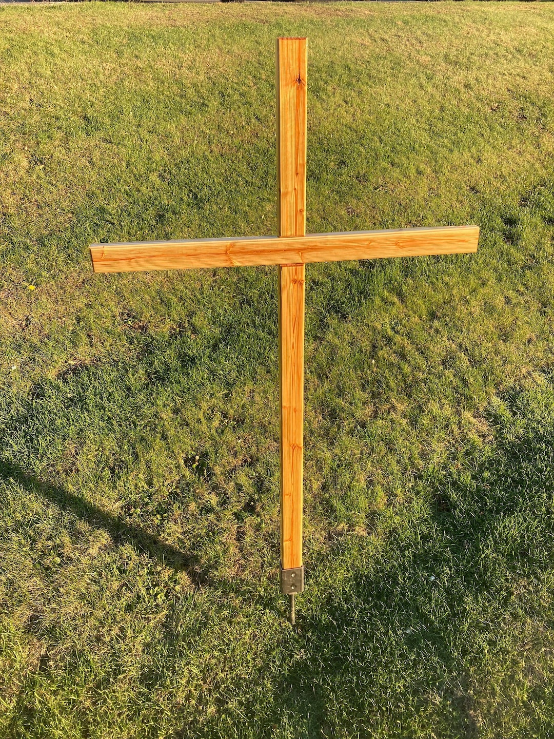 Large 5ft Natural Wooden Cross, 60 Inches Tall, Yard Cross, Indoor ...