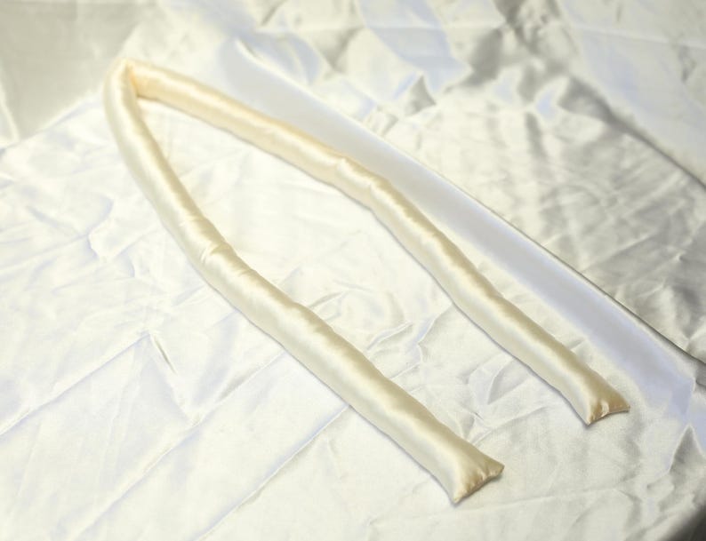 Satin Heatless Hair Curler | Yellow | Overnight Curls - Etsy