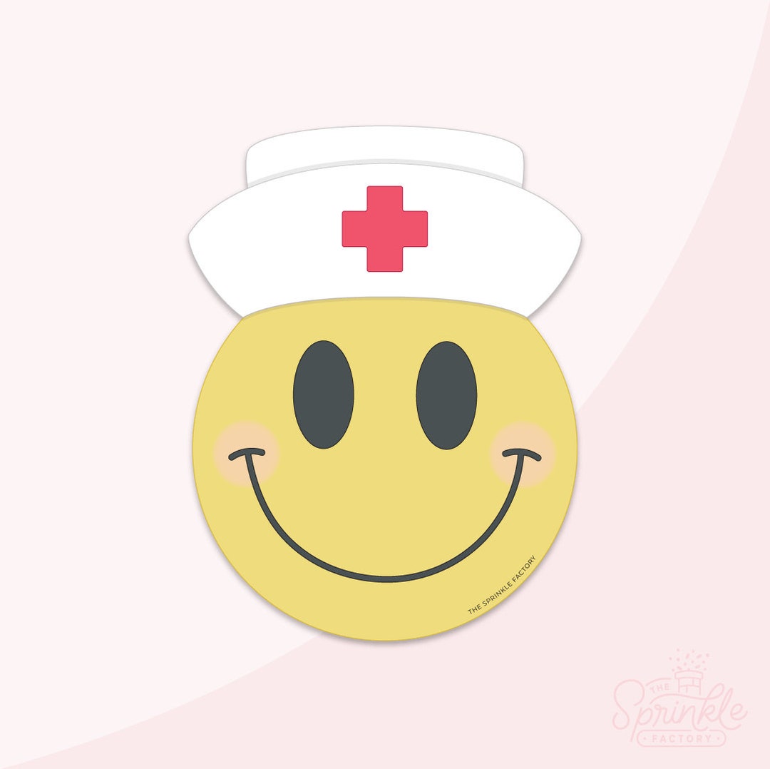 Smiley Face Nurse Cookie Cutter .STL File With Eddie .PNG Image - Etsy