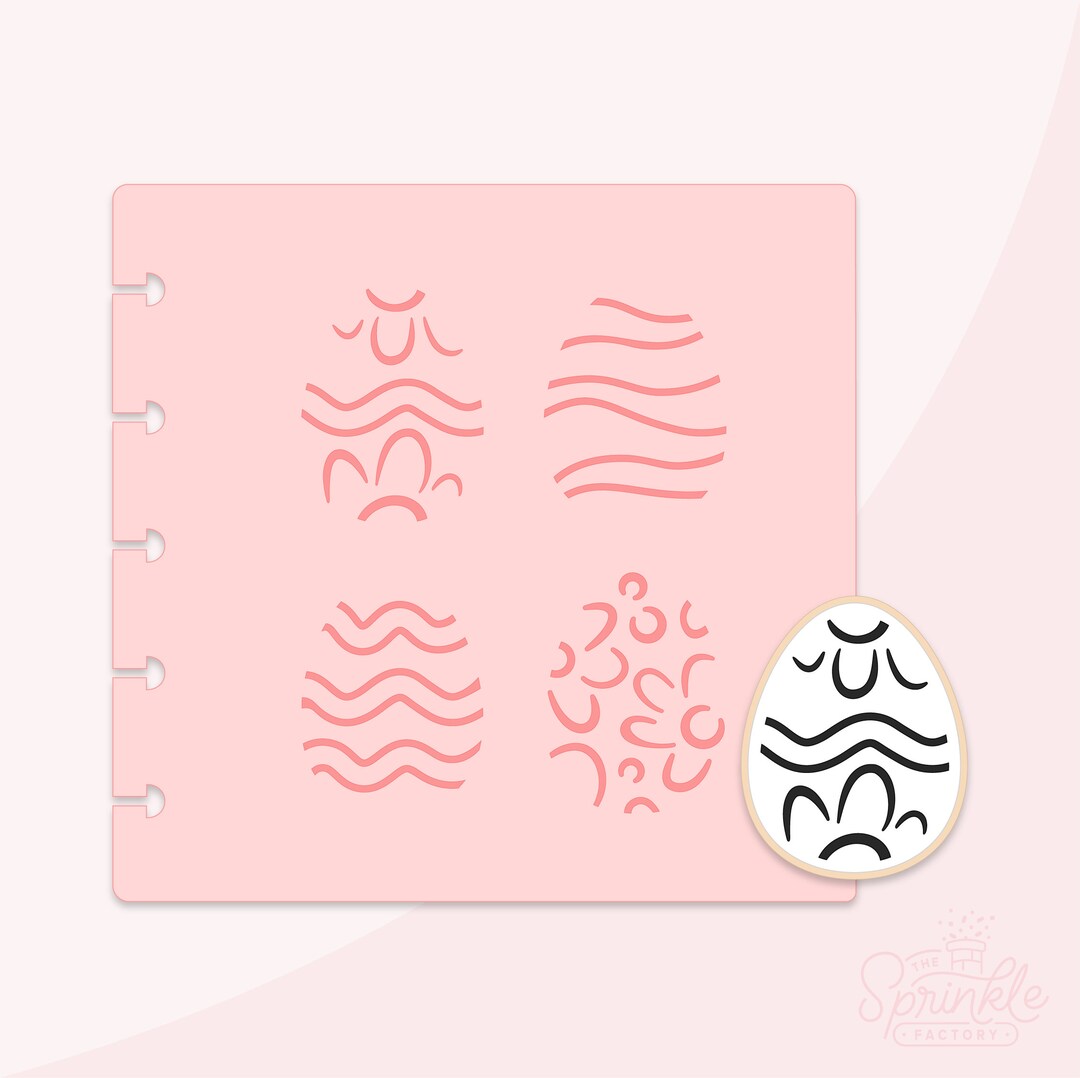 Mini PYO Easter Egg Cookie Cutter .STL, .stencil SVG, and Image .pngs ...