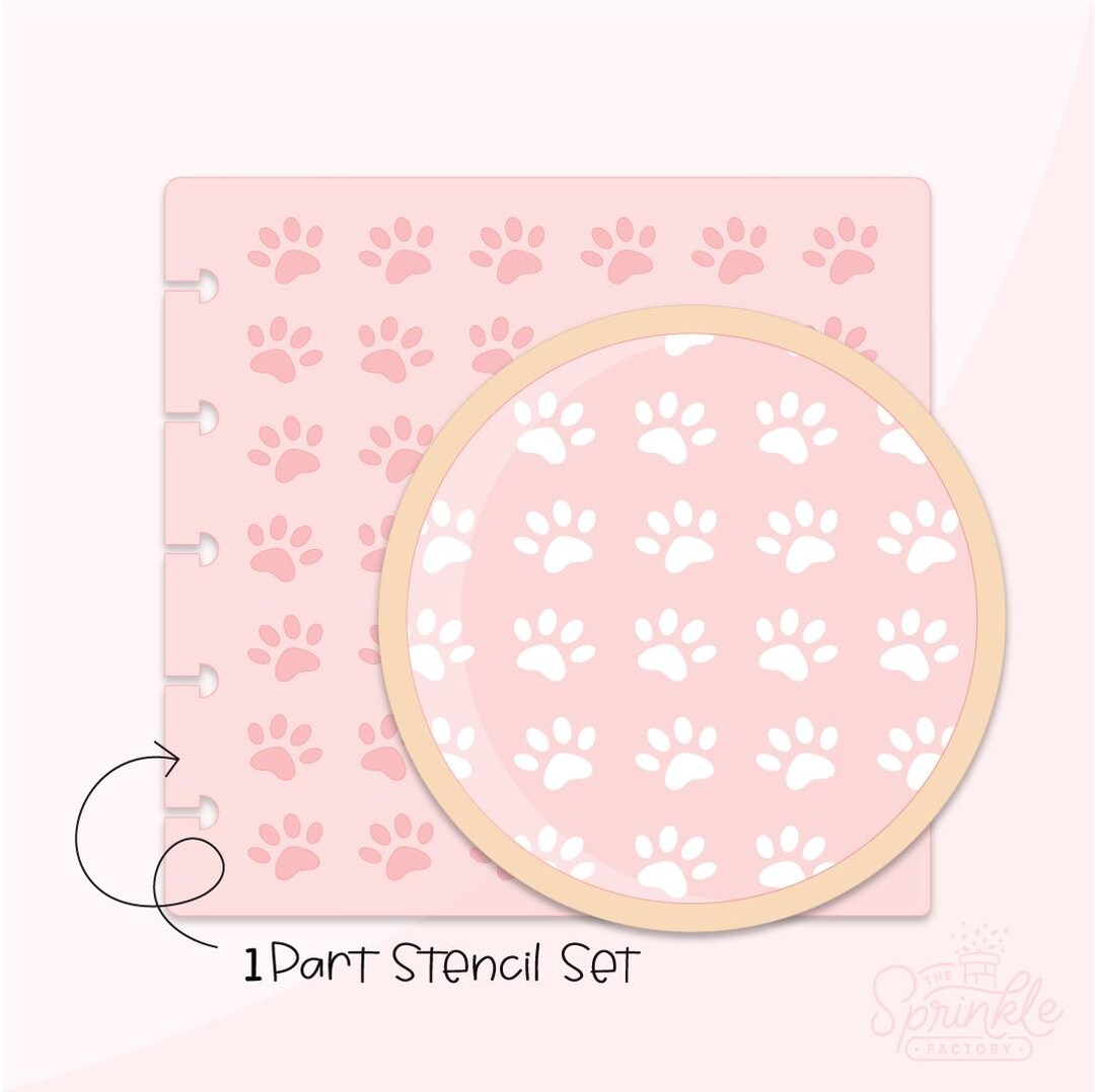 Mini Paw Print Digital .SVG Cookie Stencil! - Etsy