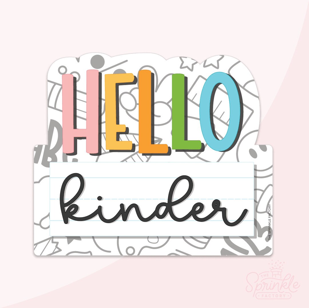 Hello Doodles Plaque Cookie Cutter Set .STL Files + .PNG Eddie Images ...