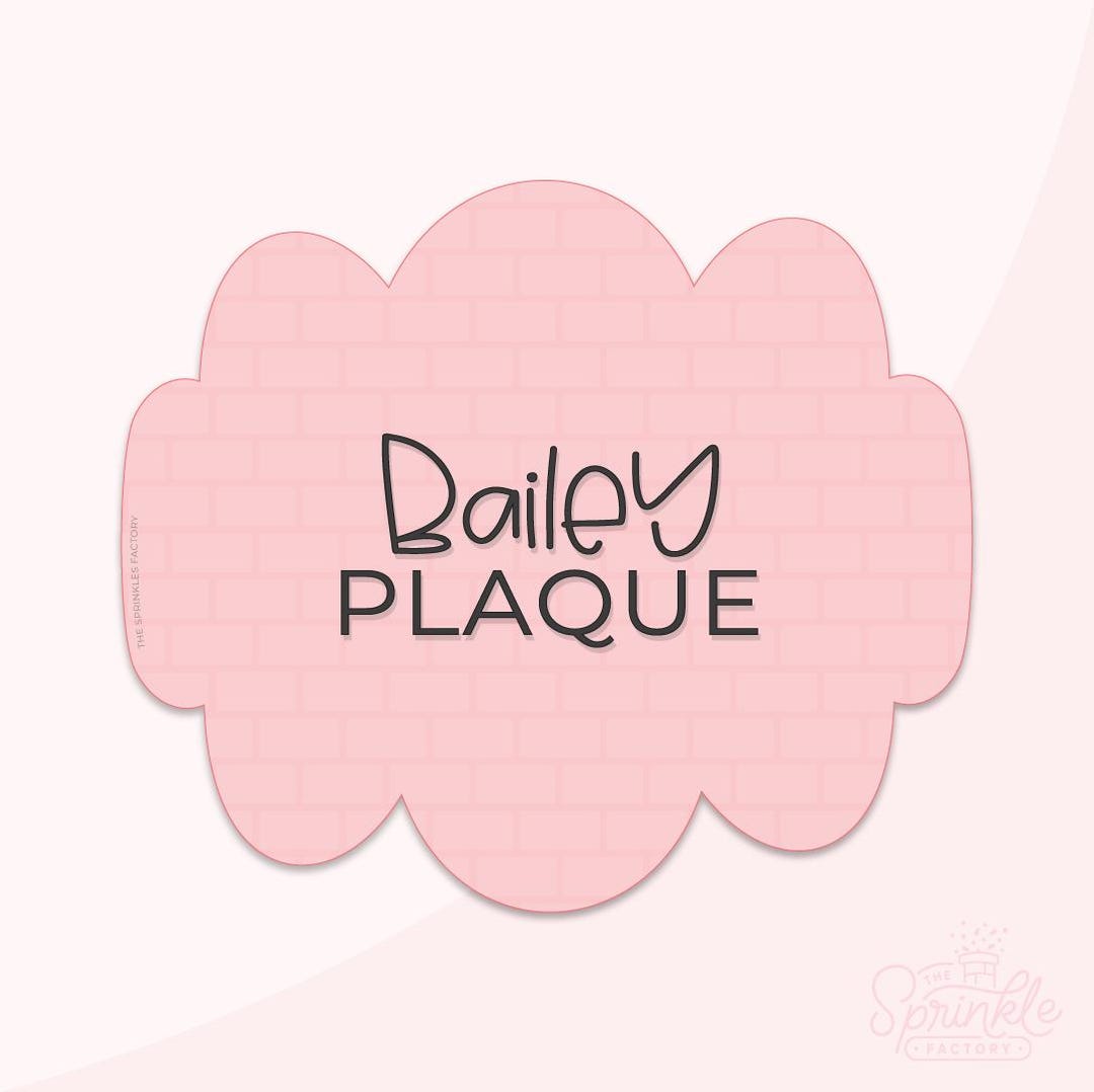 Bailey Plaque Cookie Cutter .STL Files + .SVG Outlines! - Etsy