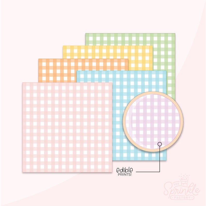Gingham Pastel Prints .PNG - Etsy