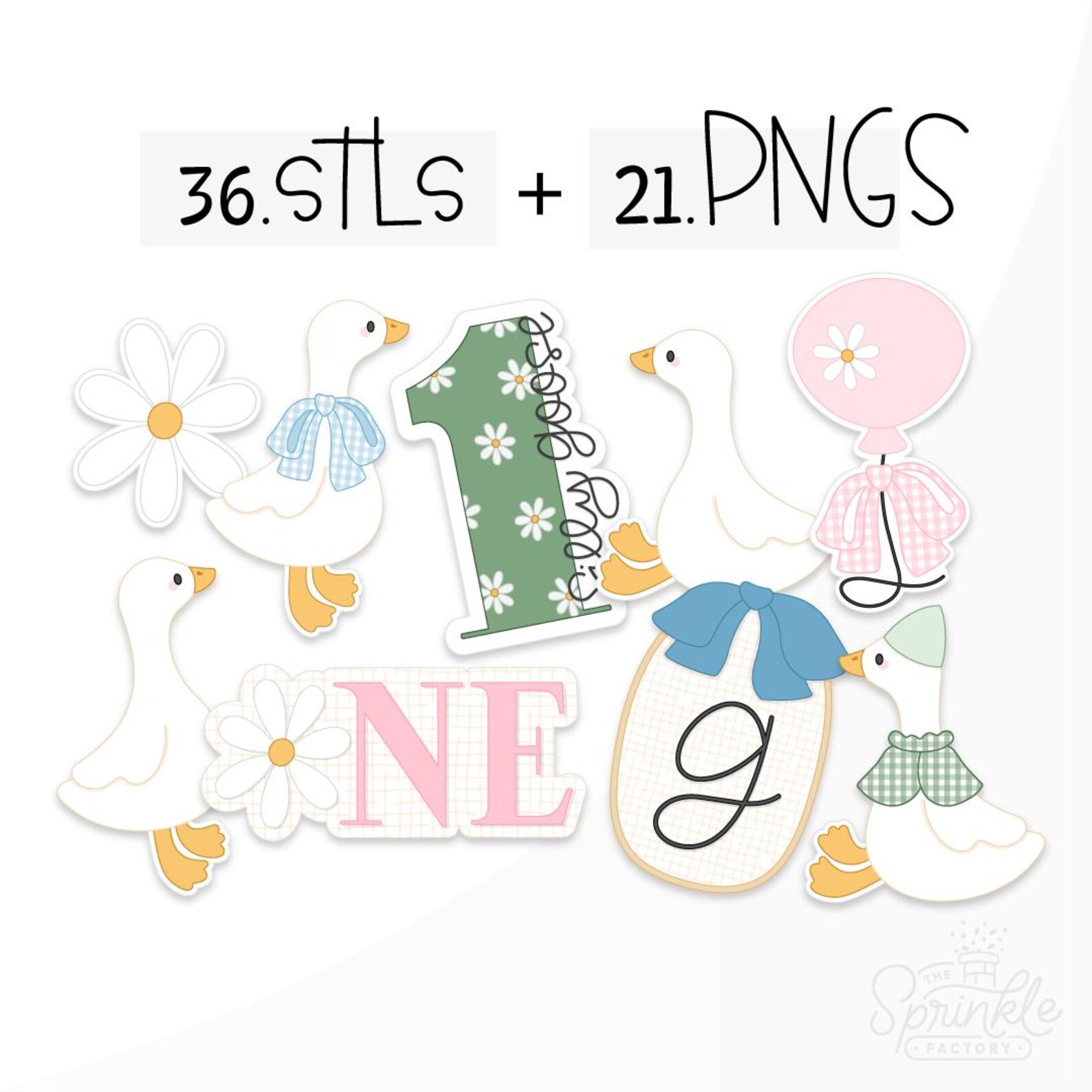 Silly Goose Cookie Cutter Collection 36 .STL Files + 21 .PNG Eddie ...