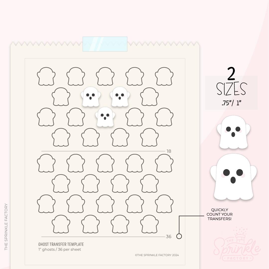 Ghost Icing Transfer Sheet Printable .PDF - Etsy