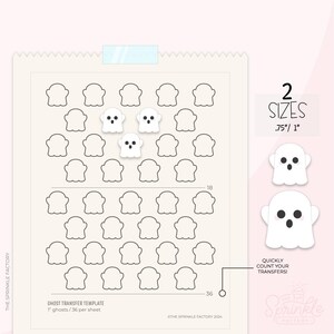 Ghost Icing Transfer Sheet Printable .PDF - Etsy
