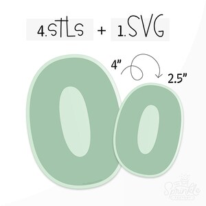Chunky Letter O Cookie Cutter .STL Files + .SVG Outlines! - Etsy