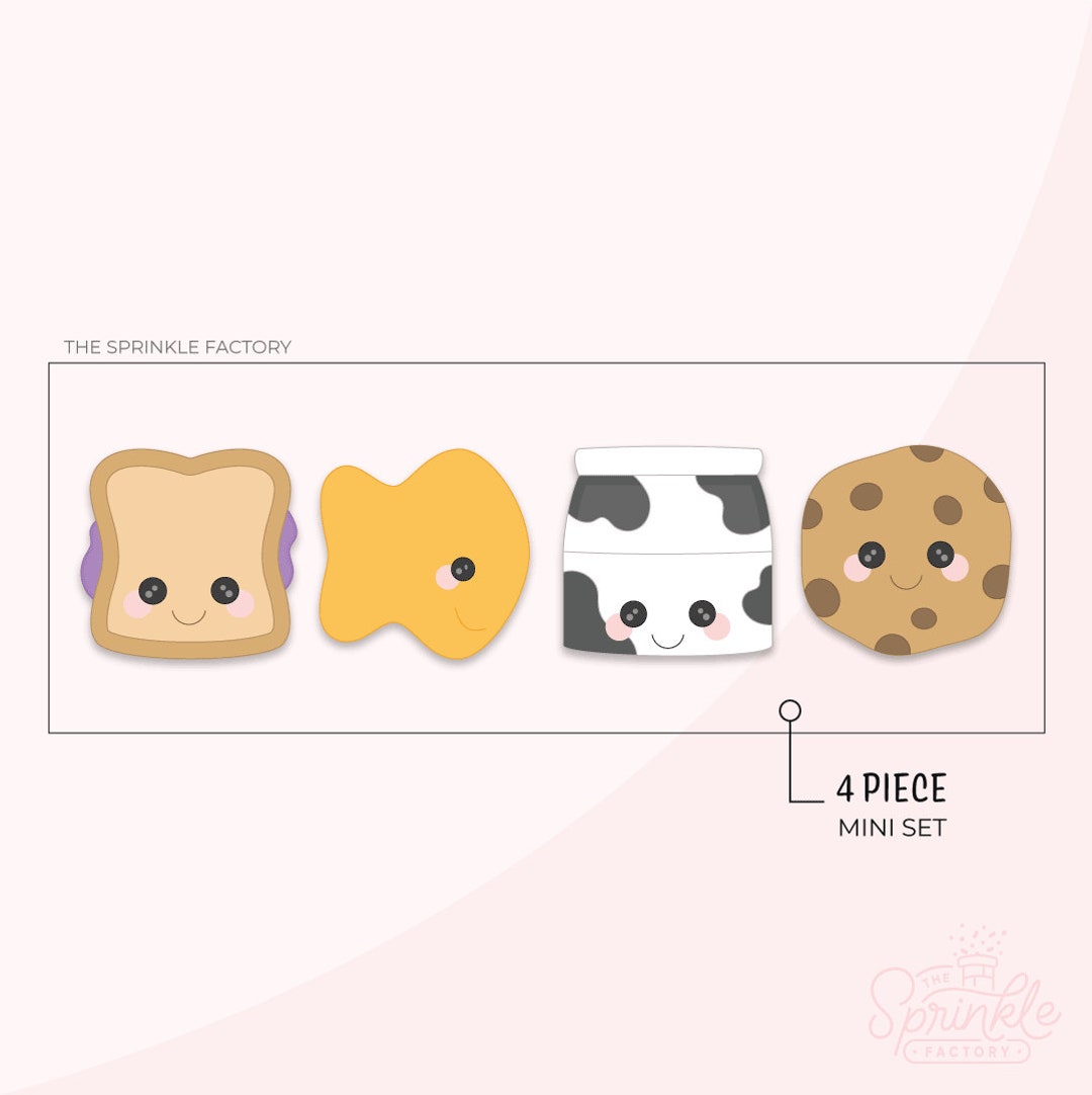 School Lunch Mini Cookie Cutter .STL Files + . PNG Eddie Images! - Etsy