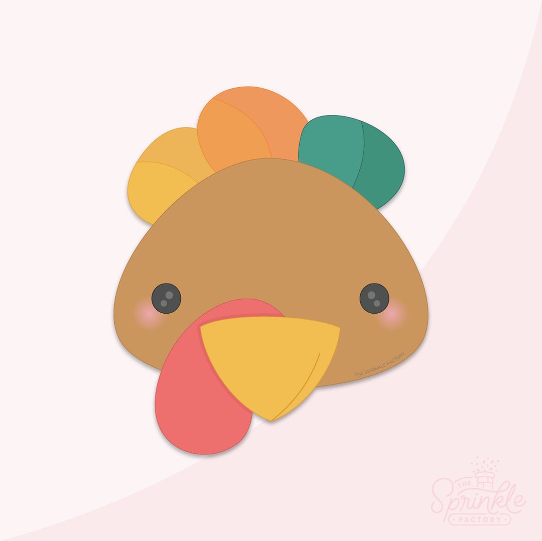 Trendy Turkey Face Cookie Cutter .STL File + . PNG Eddie Image! - Etsy