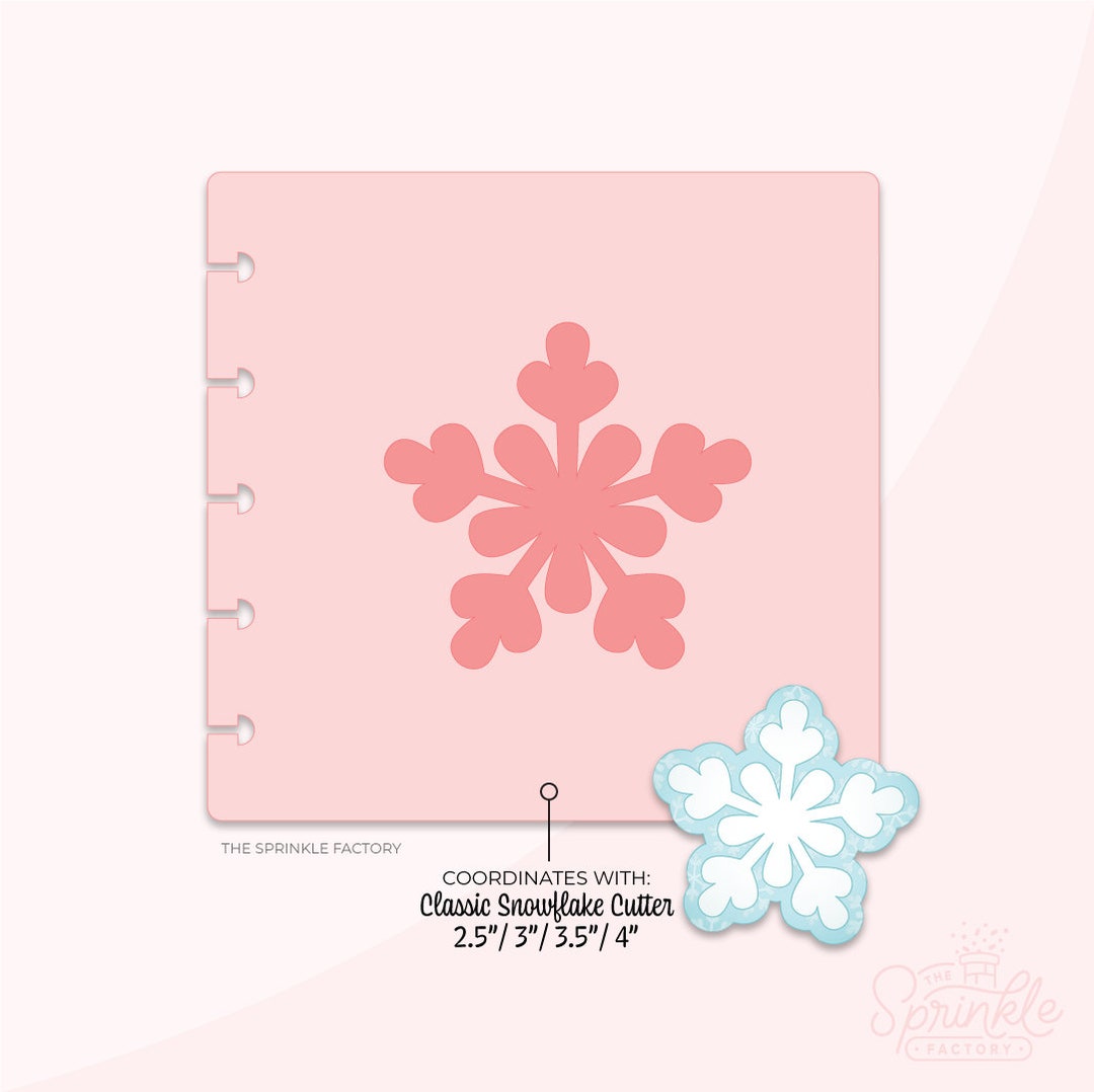 Classic Snowflake Digital .SVG Cookie Stencil! - Etsy