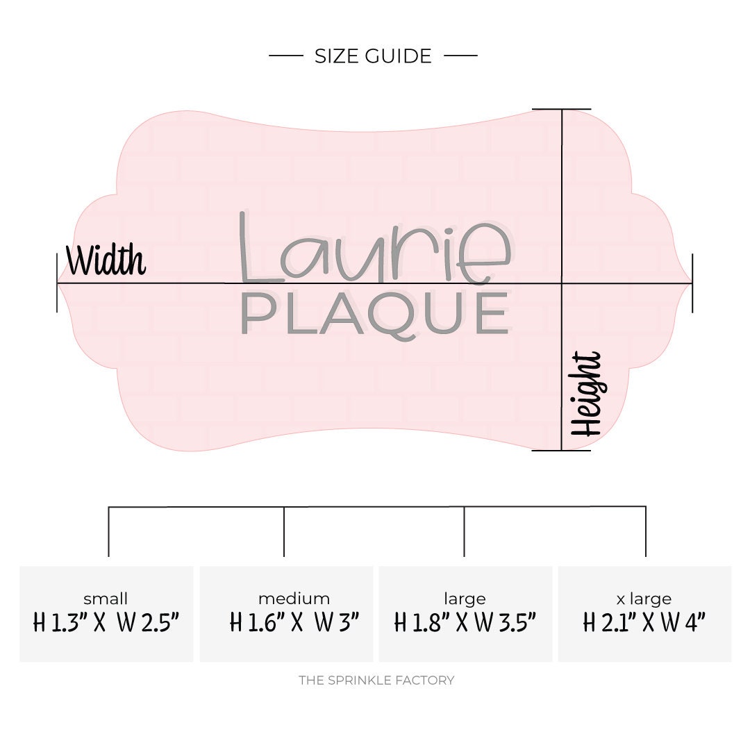 Laurie Plaque Cookie Cutter .STL Files + .SVG Outlines! - Etsy