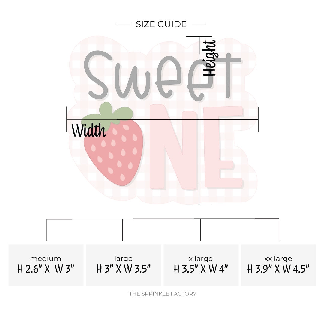 Sweet One Cookie Cutter .STL Files + . PNG Eddie Images! - Etsy