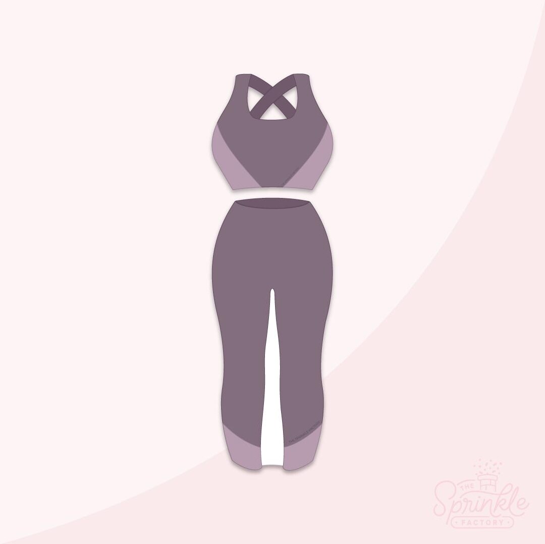 Yoga Pants and Sports Bra Cookie Cutter Set .STL Files + . PNG Eddie ...