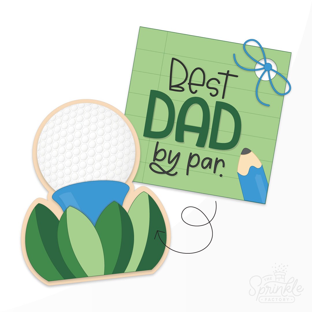 Best Dad by Par 2" Cookie Tag Printable .PDF - Etsy