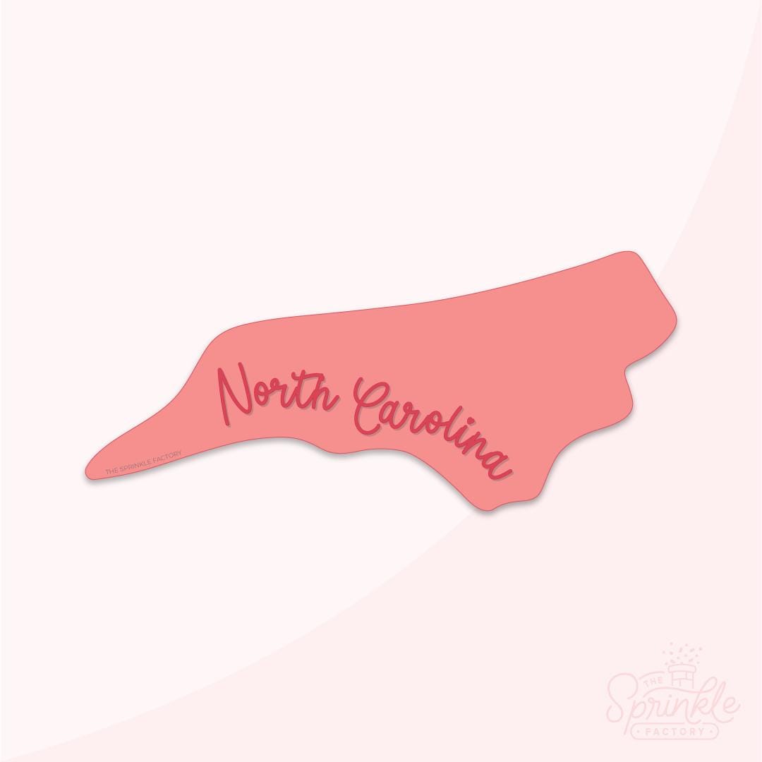 USA State North Carolina Cookie Cutter .STL Files + .SVG Outline! - Etsy