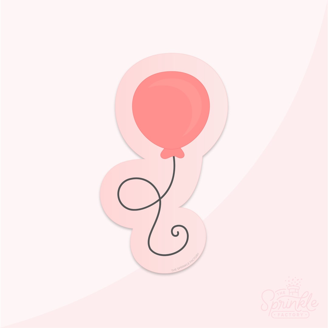 Single Balloon Cookie Cutter .STL File + . PNG Eddie Image! - Etsy