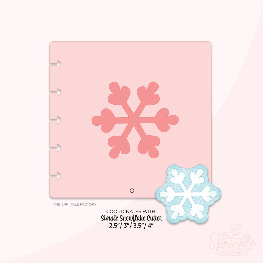 Simple Snowflake Digital .SVG Cookie Stencil! - Etsy