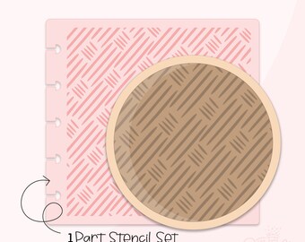 Basket Weave Stencil SVG - Etsy
