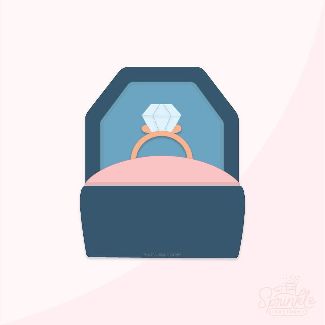 Ring Box Open Cookie Cutter Set .STL Files + .PNG Eddie Image! - Etsy